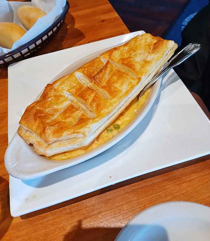 Behold the golden-crusted masterpiece that launched a thousand road trips and zero regrets about the drive down here.