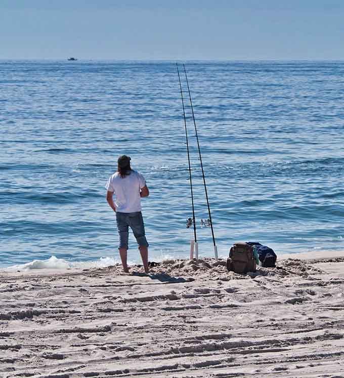 Surf fishing here means you might actually catch dinner instead of just a sunburn and regrets.