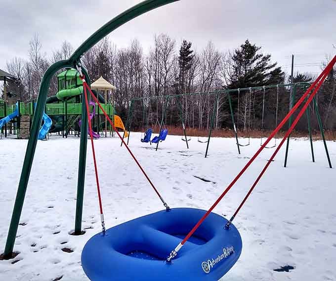 Yet another perspective showing the jungle rafting that explains why your kids never want to leave here.
