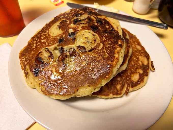 Pancakes with caramelized bananas that prove simple ingredients can create extraordinary morning magic.