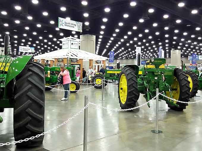 John Deere green never looked so good&mdash;these vintage tractors are pure agricultural poetry in metal form.