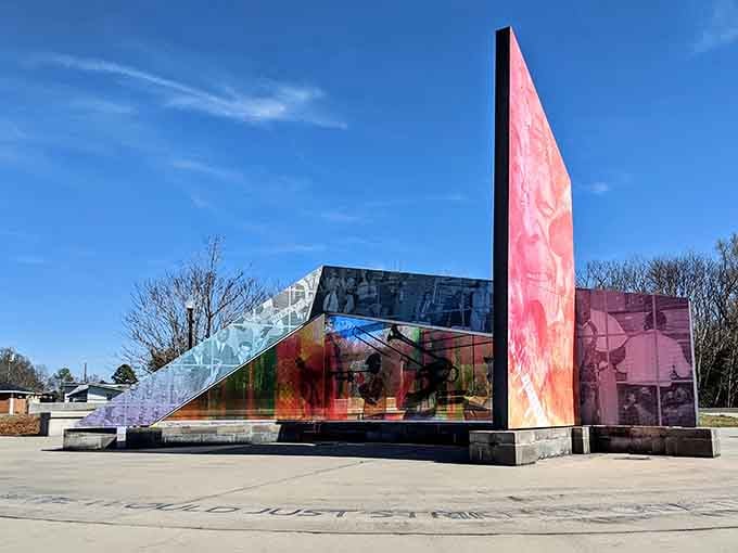 Kinston Music Park's colorful architecture brings art to the streets without requiring a museum admission fee or pretentious commentary.