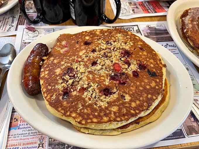 These pancakes are so fluffy they practically float off the plate, making your morning commute seem like a distant, unimportant memory.
