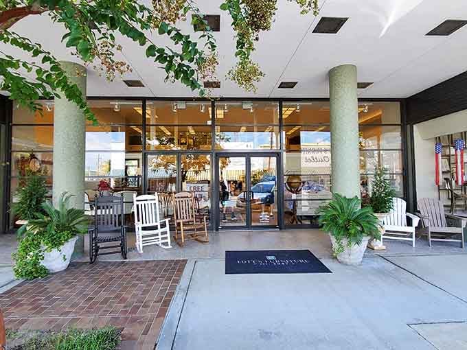 Rocking chairs beckon outside this welcoming storefront. Southern hospitality doesn't charge by the hour&mdash;it's complimentary with every Waycross visit.