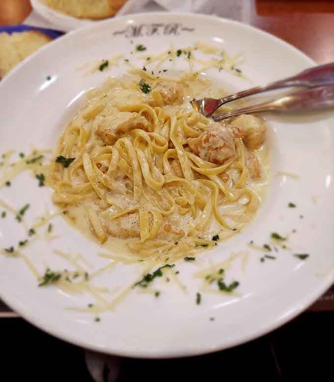 Creamy chicken alfredo that'll make you forget every diet you ever started on a Monday morning.