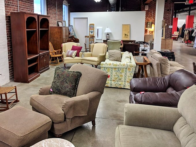 This furniture showroom proves that secondhand doesn't mean second-rate when it comes to outfitting your living room.