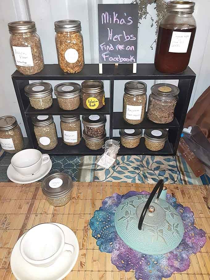 Artisan herbs in mason jars, because your cooking deserves better than that dusty oregano from 2019.