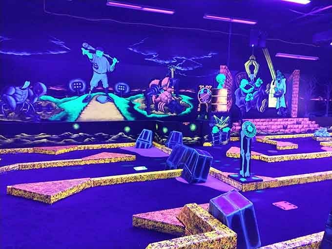 Each hole tells its own glowing story, complete with creatures that would make Tim Burton proud of Maryland.