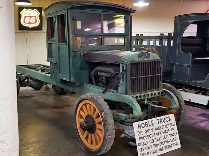 This Noble truck looks like it drove straight out of a sepia-toned photograph and into three-dimensional reality.