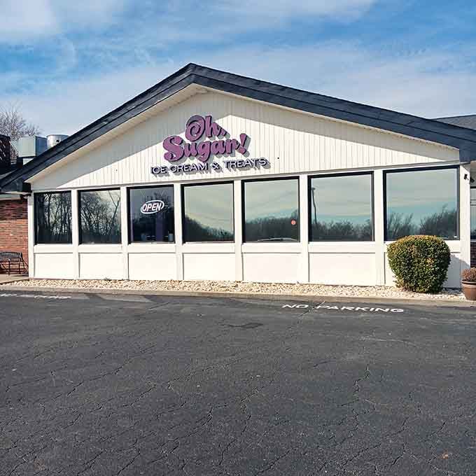 At Oh, Sugar! ice cream parlor, retirement gets a whole lot sweeter. Nothing says "I've made good life choices" like an afternoon cone.