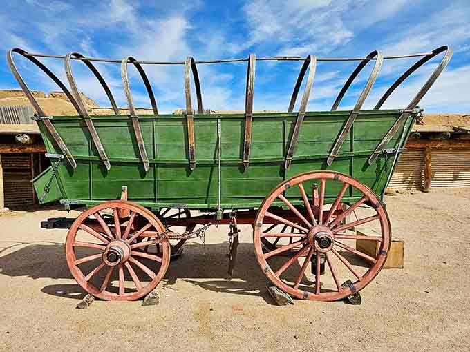 This authentic wagon could tell stories of cross-country journeys that would make your worst road trip seem like a pleasant Sunday drive.