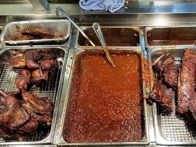 Behold the smoking station where mutton transforms into western Kentucky's most beloved treasure.