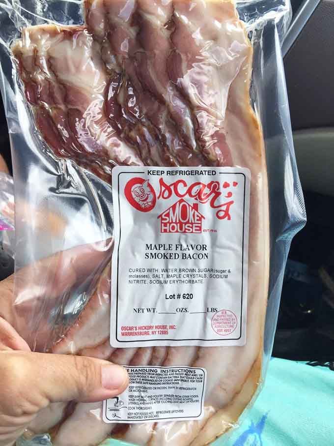 Maple flavor smoked bacon that'll make you question every breakfast decision you've ever made in your entire life.