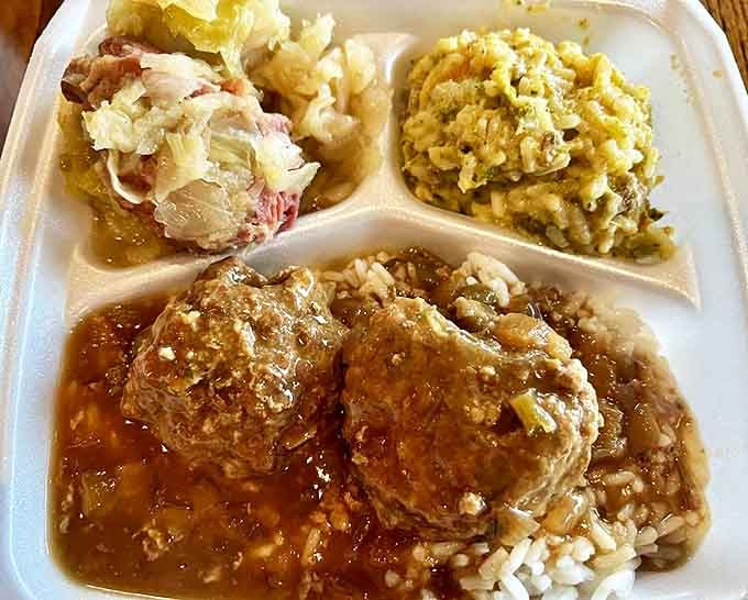 Meatballs that could make an Italian grandmother nod in approval, swimming in gravy that demands to be sopped up with every available carb.