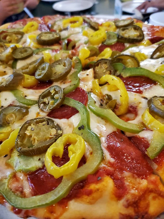 Panda's Pepper pizza isn't playing around&mdash;jalape&ntilde;os and banana peppers create a spicy symphony that would make even the Bard break into a sweat.