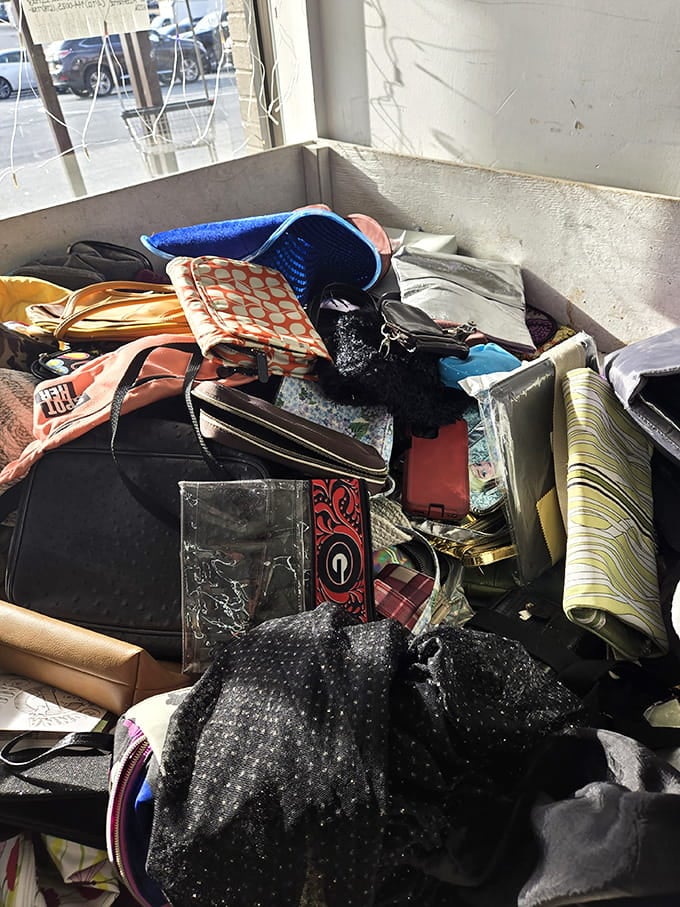 One person's discarded purse collection becomes your treasure trove of affordable accessories and statement pieces.