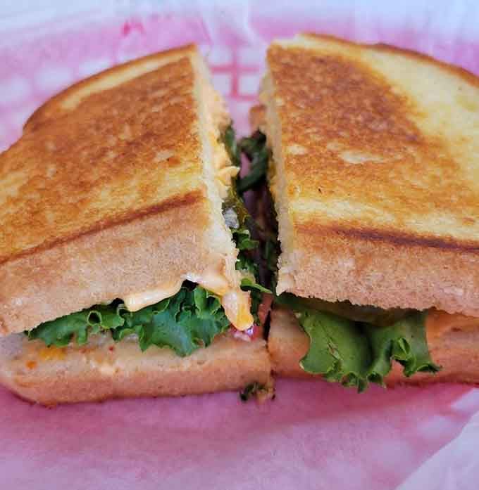 Golden, buttery, melted perfection that proves sometimes the simplest sandwiches are the most soul-satisfying ones available.