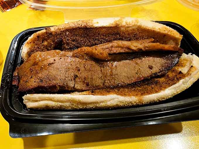 Brisket this tender and perfectly smoked doesn't need fancy plating when it tastes this magnificent on a simple bun.