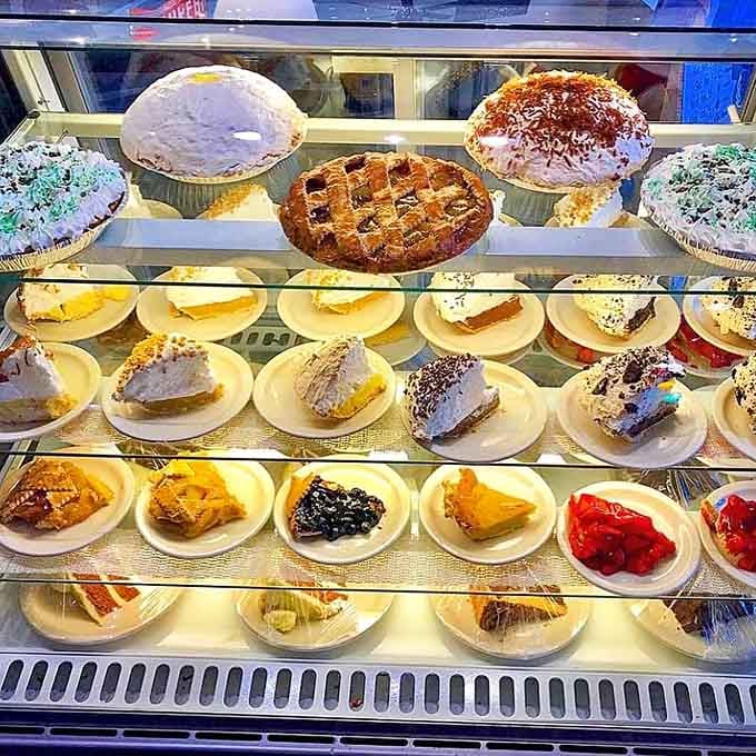 The pie case at Norma's doesn't just display desserts; it exhibits edible works of art that make museum masterpieces jealous.