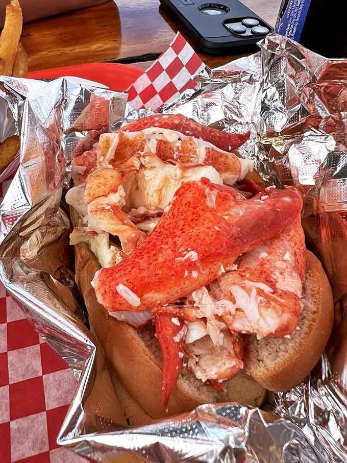 Food poetry on a bun. This isn't just a lobster roll&mdash;it's a masterpiece of sweet meat, perfectly toasted bread, and minimal mayo that will haunt your dreams.