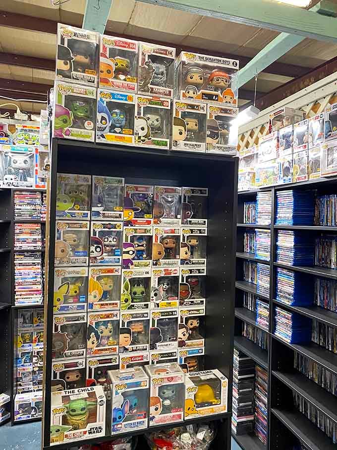 Funko Pop collectors, prepare to have your minds blown by this wall of vinyl nostalgia and pop culture glory.