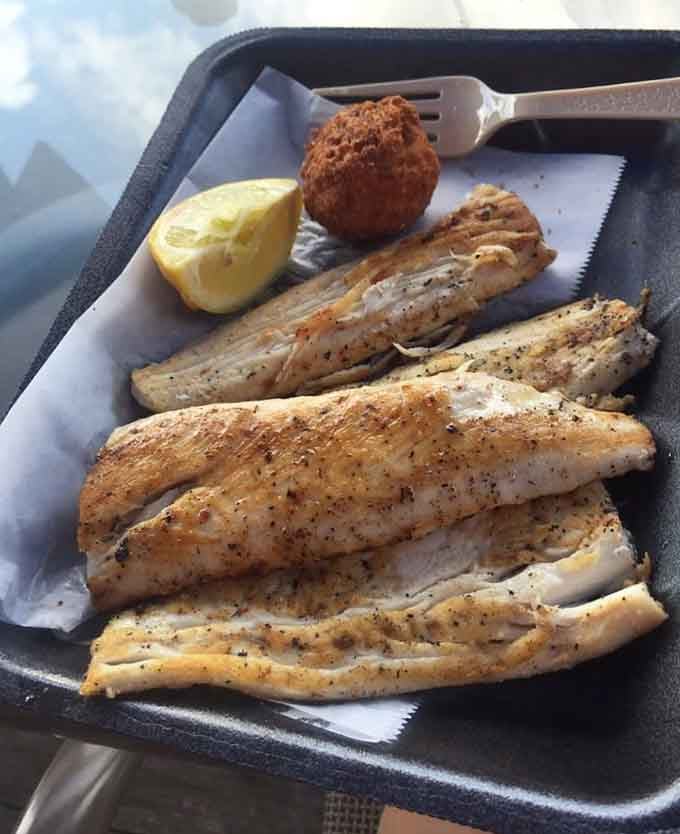 Perfectly seasoned mahi that flakes at the touch of a fork, this is seafood heaven.