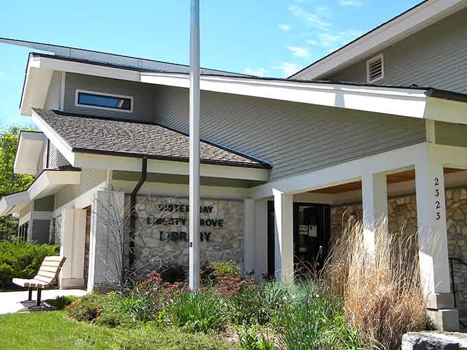 A library this handsome makes you want to check out books you'll actually read instead of just pretending.