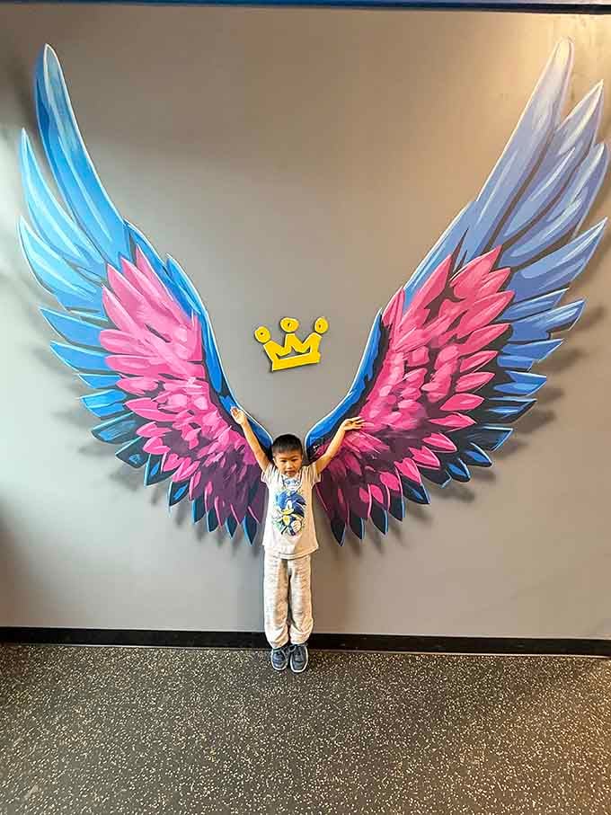 Strike a pose with wings that make you Instagram-famous, at least among your grandkids and their friends.