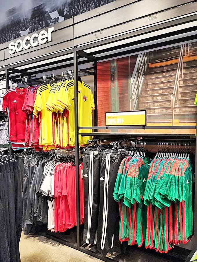 Soccer fans, rejoice! These vibrant jerseys let you support your team without the international airfare or stadium parking fees.