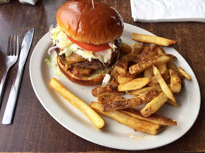 Behold the Steerburger in all its glory, proof that simple done right beats fancy done wrong every time.