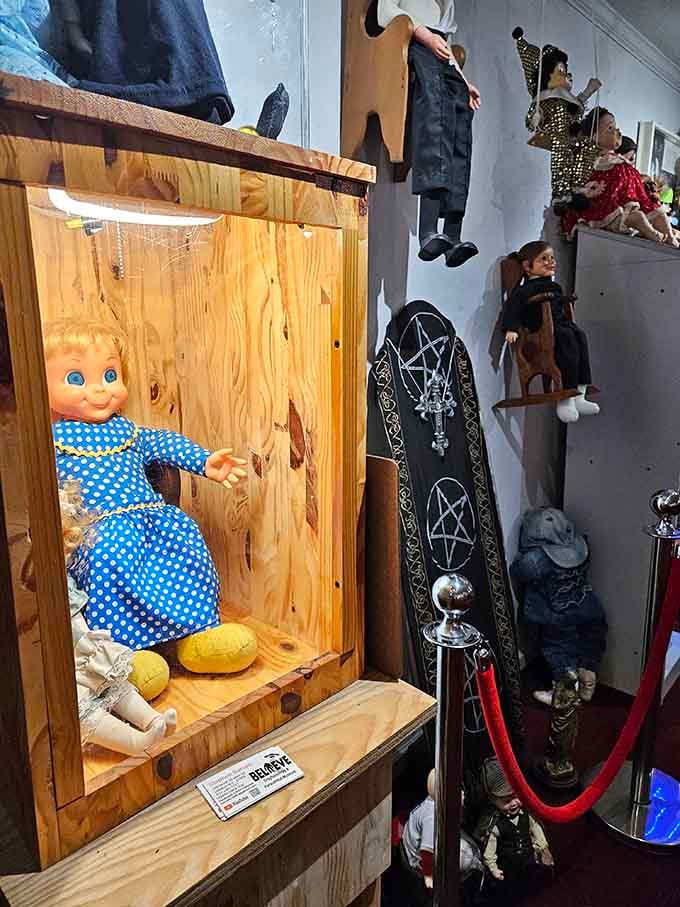 These aren't your grandmother's dolls, unless your grandmother collected items that come with their own paranormal warnings and backstories.