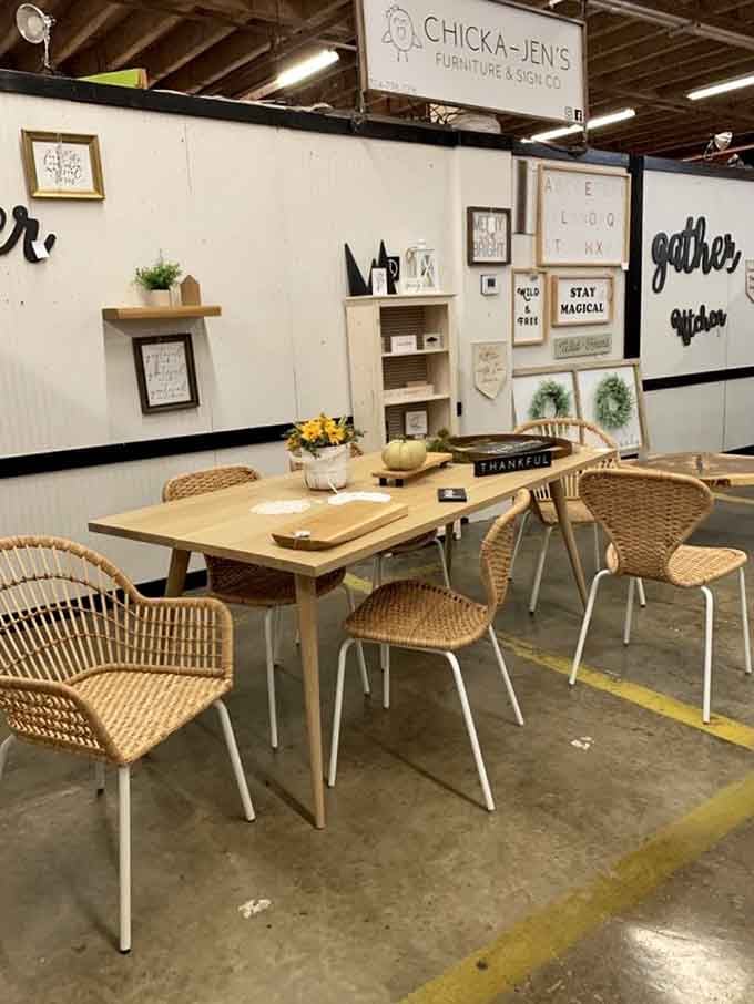 Modern farmhouse meets vintage charm in displays that'll have you redesigning your entire dining room on the spot.