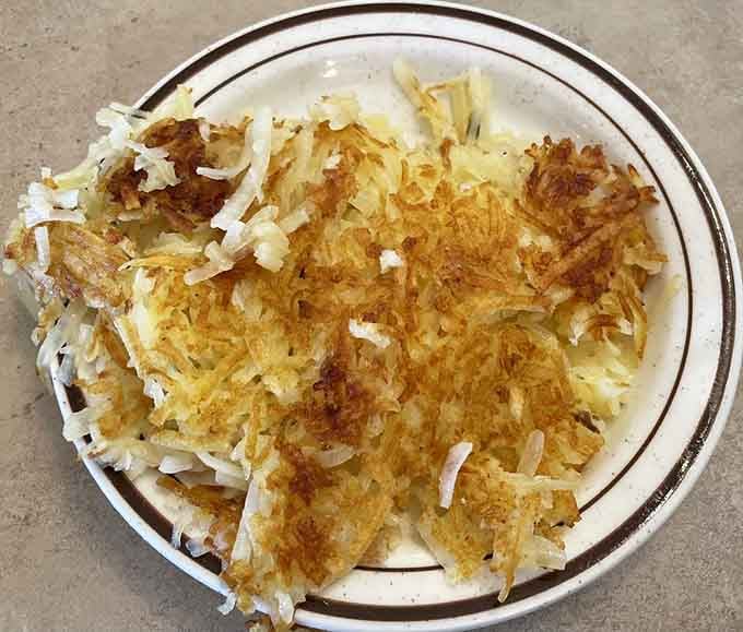 Behold: the golden standard by which all other hash browns will now be judged, forever.