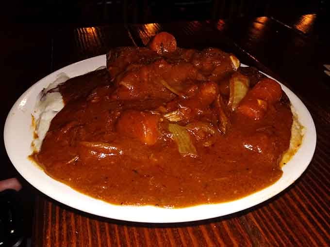 The Sparrow & Serpent's Guinness Stew is hearty, rich, and exactly what your soul ordered tonight.