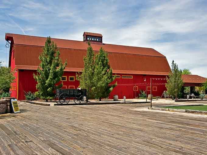 The Windmill Winery's magnificent red barn isn't just Instagram-worthy—it's a slice of rural charm that transports you to another era entirely.