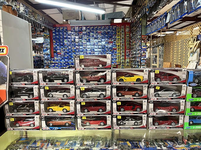 Every boy's dream collection, all grown up. These miniature cars represent decades of automotive history without the insurance payments.