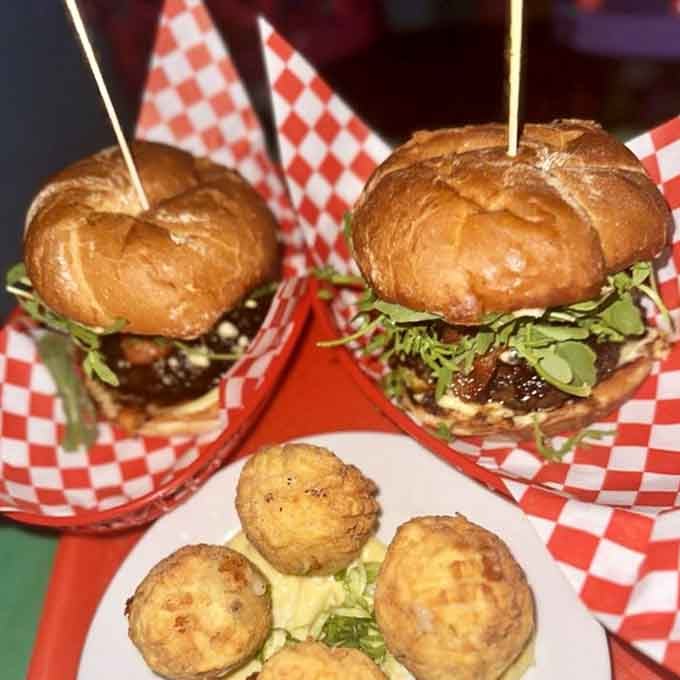 Two burger styles, one delicious decision you'll have to make, though ordering both is always an option here.