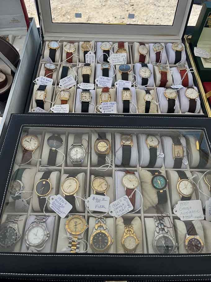 Tick-tock goes the vintage watch collection! Each timepiece here has literally seen more hours than all your Netflix binging combined.