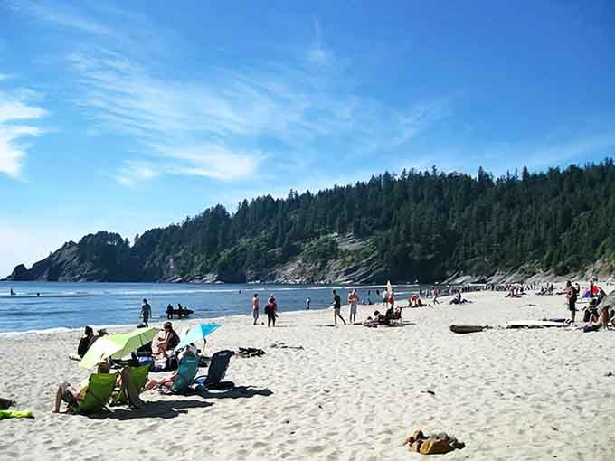 The trail to Short Sand Beach &ndash; where hikers of all abilities discover that paradise requires just a half-mile of gentle effort.