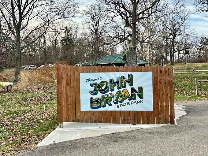 John Bryan State Park welcomes you to trails that'll make you forget you're still in Ohio.