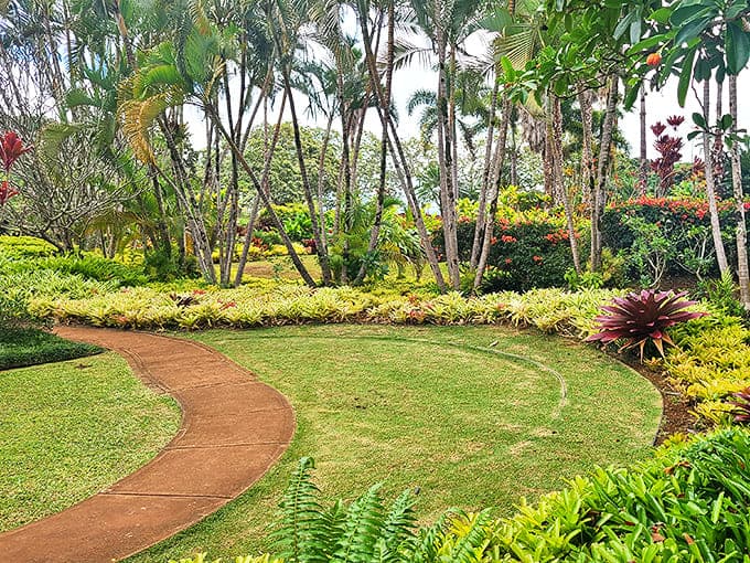 Garden geometry: The central pineapple design anchors the maze, a living tribute to Hawaii's agricultural heritage and natural beauty.