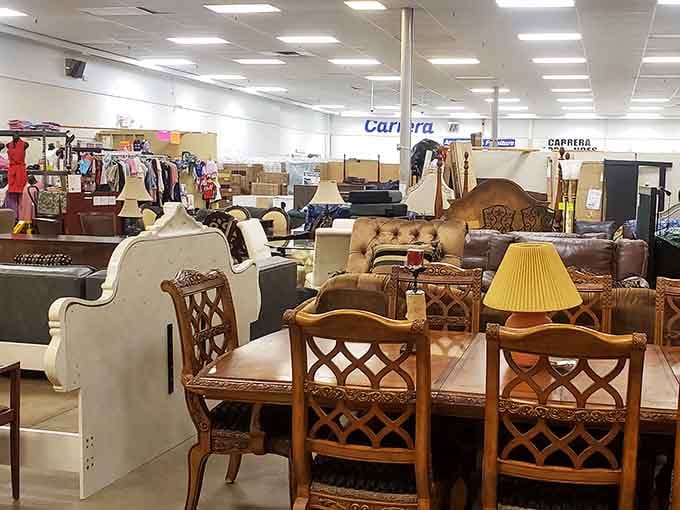 From elegant dining sets to quirky accent pieces, this section proves one person's "I'm redecorating" is your gain.