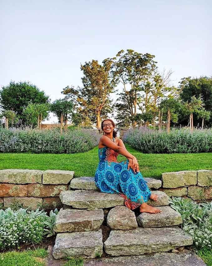 The gardens at Harkness provide the perfect backdrop for contemplation. Stone steps that have supported daydreamers and nature lovers for generations.