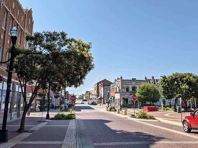 Anderson's tree-lined streets invite leisurely walks past local businesses that form the heart of this welcoming community.