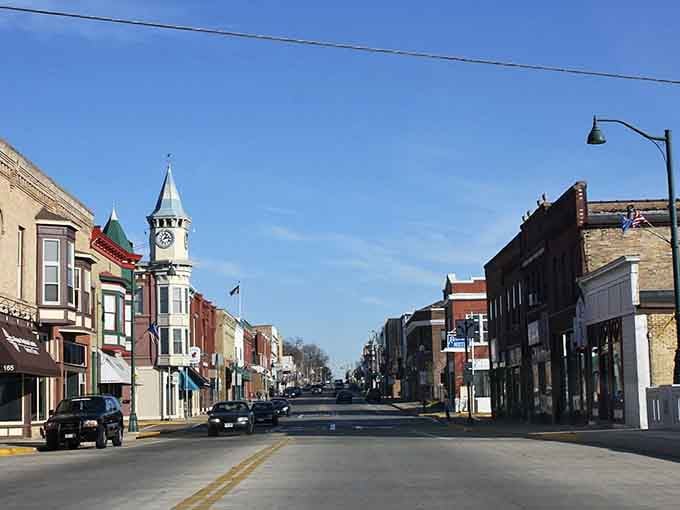 Berlin's historic downtown looks like a Norman Rockwell painting come to life, complete with that iconic clock tower watching over Main Street.