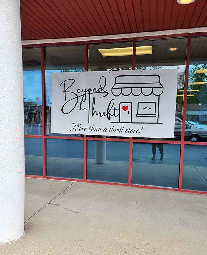 More than a thrift store isn't just clever marketing&mdash;that little heart says they really mean it.