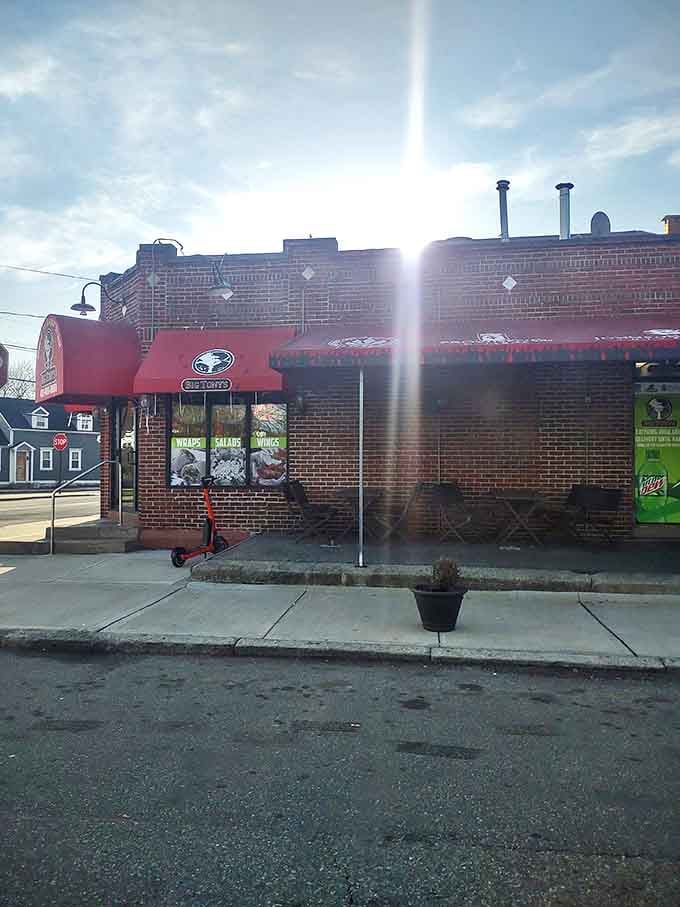 Big Tony's wears its brick exterior like a badge of honor in the pizza hall of fame.