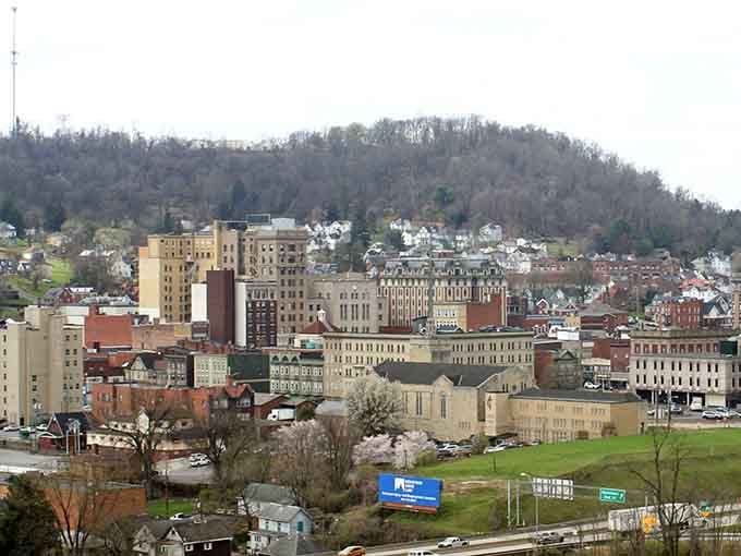 Clarksburg's charming cityscape nestles between rolling Appalachian hills, offering small-town affordability with surprising cultural richness.