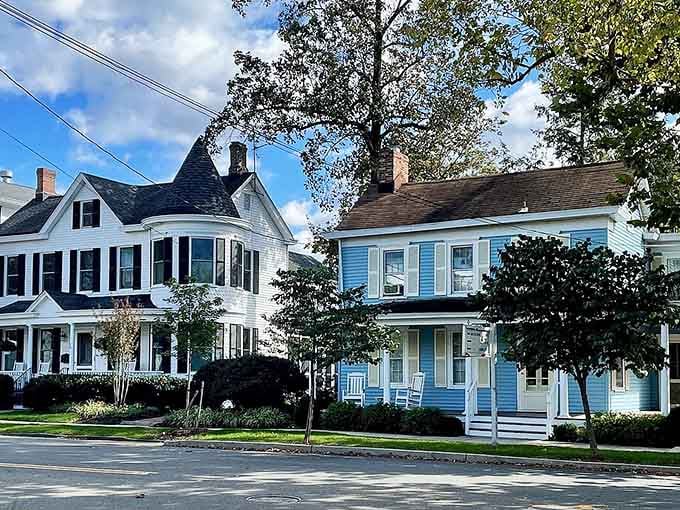 Cranbury's tree-canopy streets and pristine Victorian homes create a neighborhood straight out of a Spielberg film set.