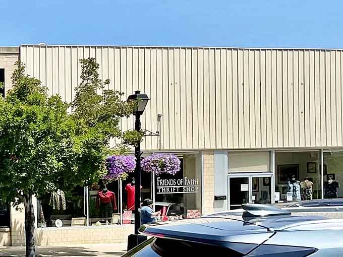 Small-town charm meets serious thrift shopping on this classic Nebraska main street where neighbors help neighbors save money.